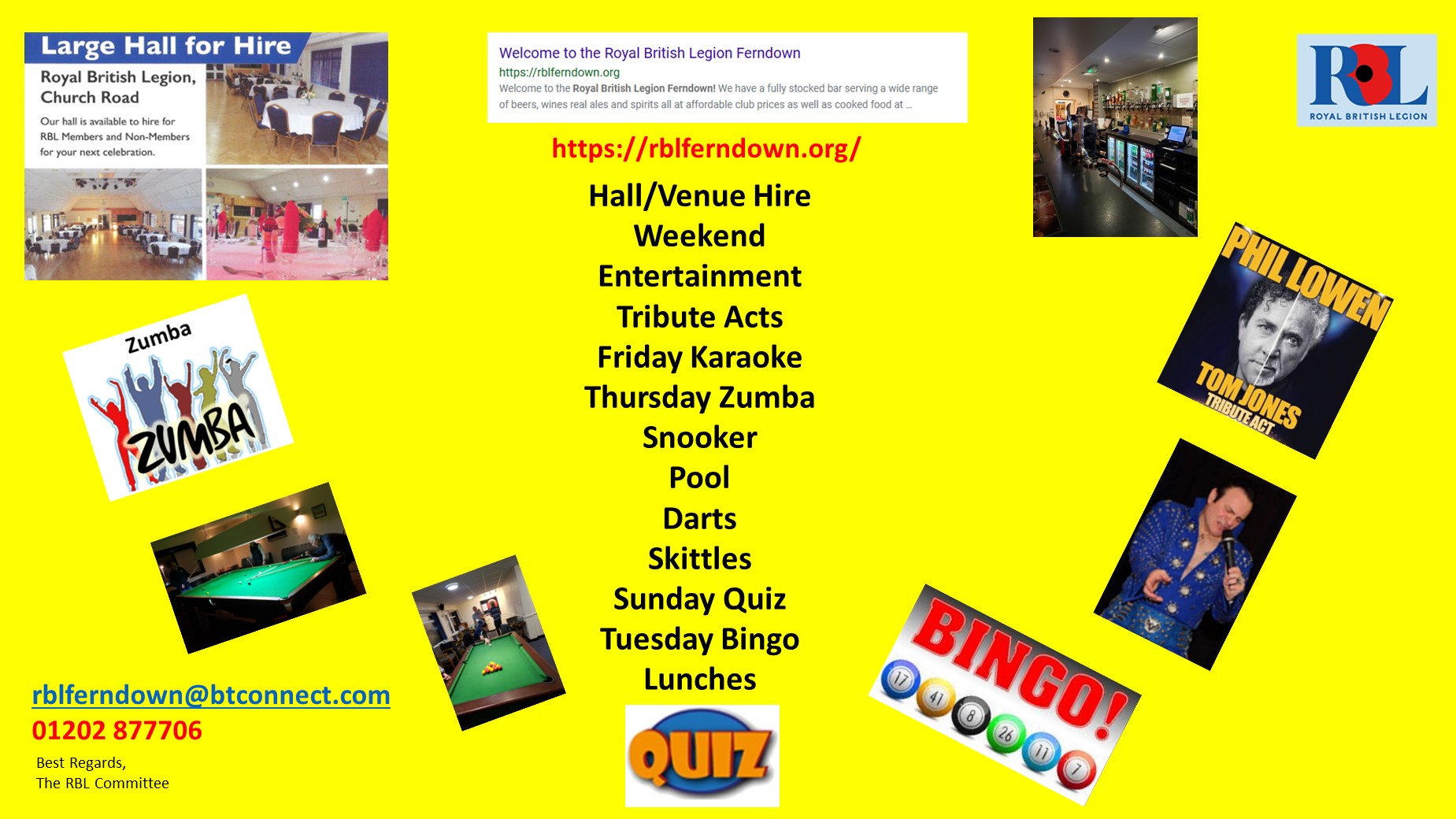 Whats on – Welcome to the RBL Club Ferndown