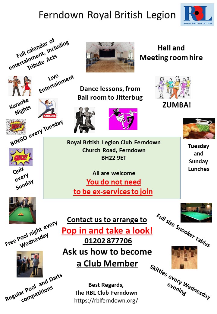 Welcome to the RBL Club Ferndown