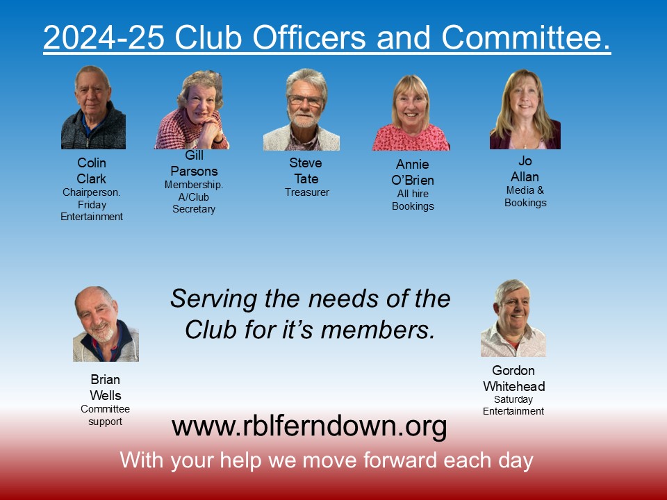 Your Committee – Welcome to the RBL Club Ferndown